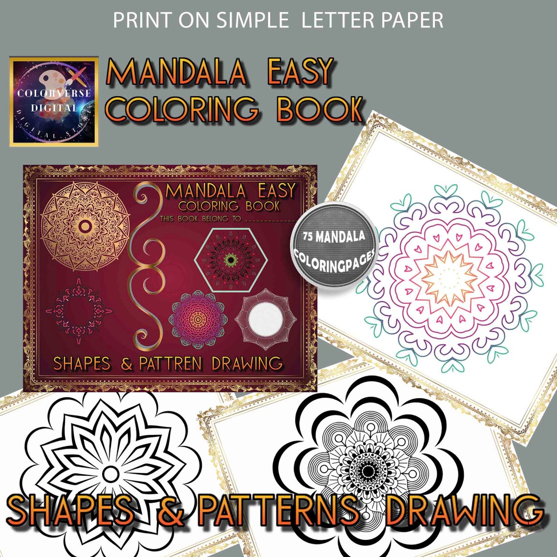 Best Seller Mandala Coloring Pages for Kids | Mandalas Art for ...