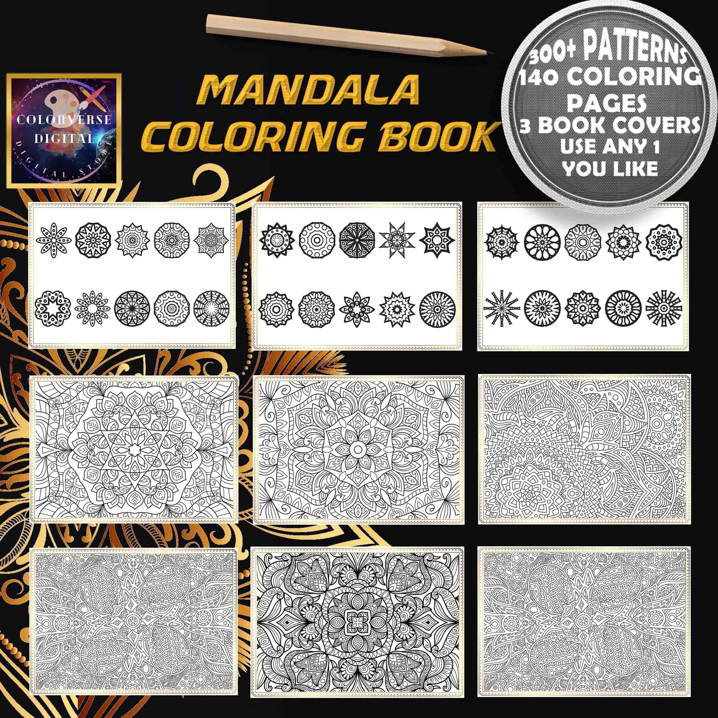 Printable Mandala Adult Coloring Book, Floral Mandala Coloring Pages ...