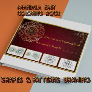 90 Mandala Coloring Pages | Simple A4 Patterns (PDF Download) - Etsy