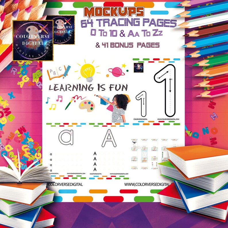 64 Printable Tracing Worksheets, Alphabet Number Letter Color Shape ABC ...