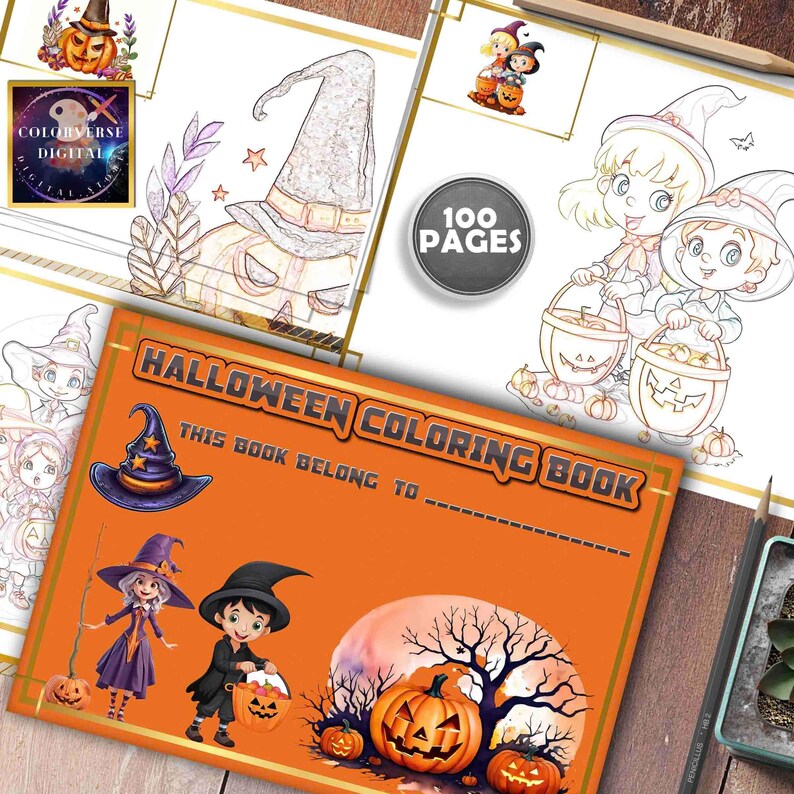 100 Halloween Coloring Pages | Witches, Wizards & Pumpkins | Fun ...