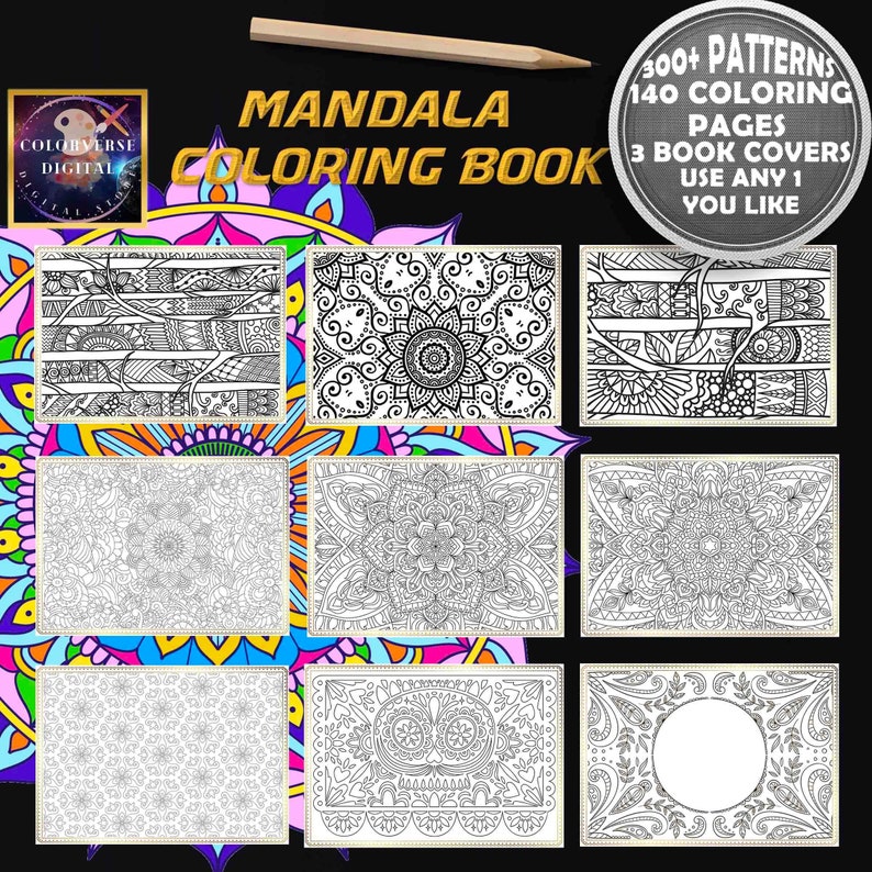 Printable Mandala Coloring Book: 140 Shapes & Floral Patterns ...