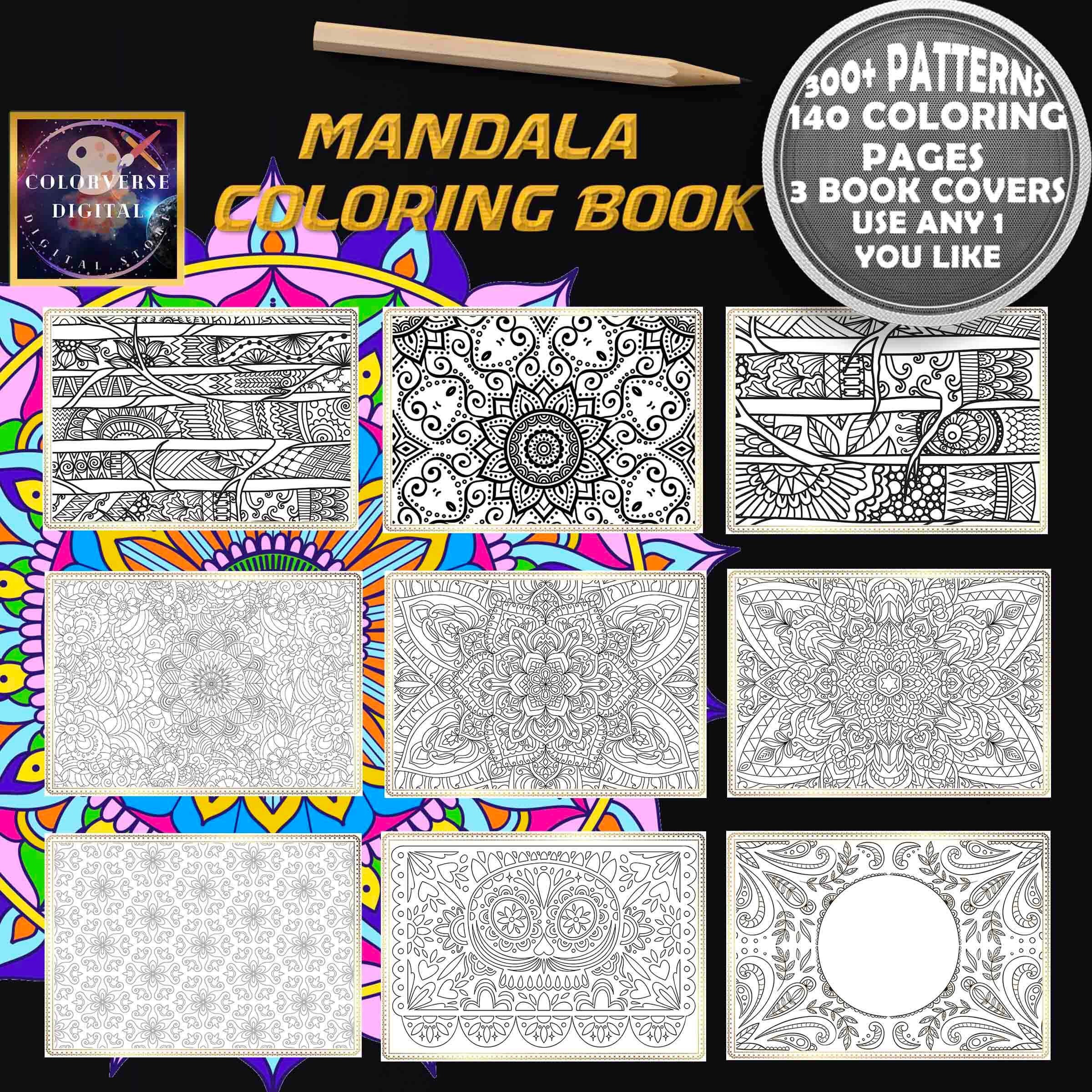 Printable Mandala Adult Coloring Book, Floral Mandala Coloring Pages ...