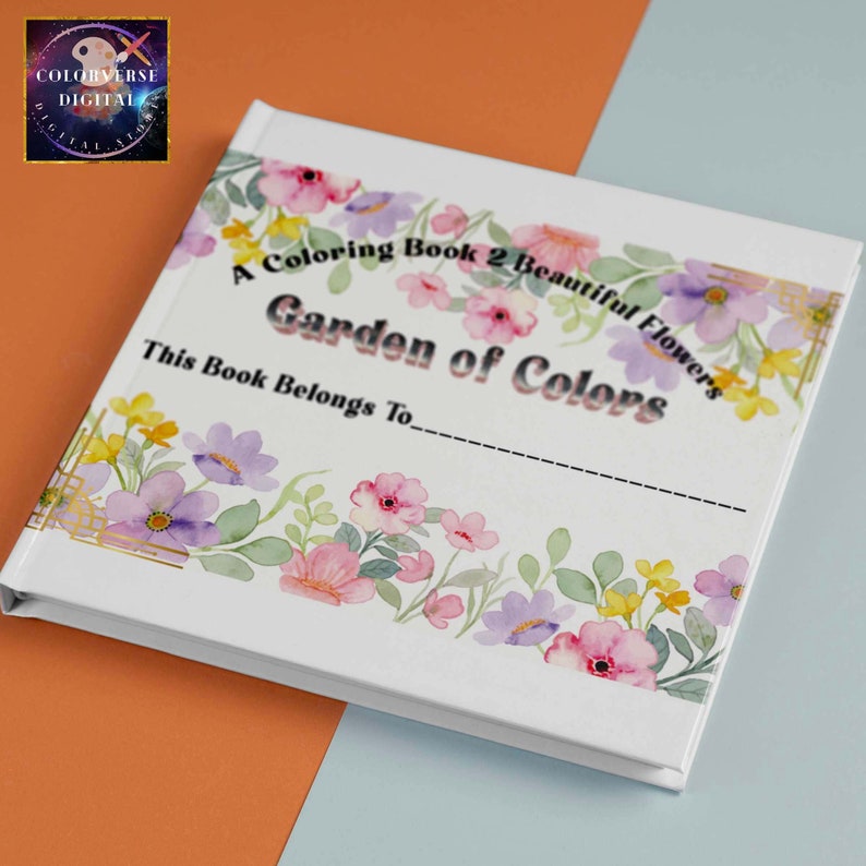 Floral Coloring Book, 100+ Flower Designs, Relaxing Art (digital ...