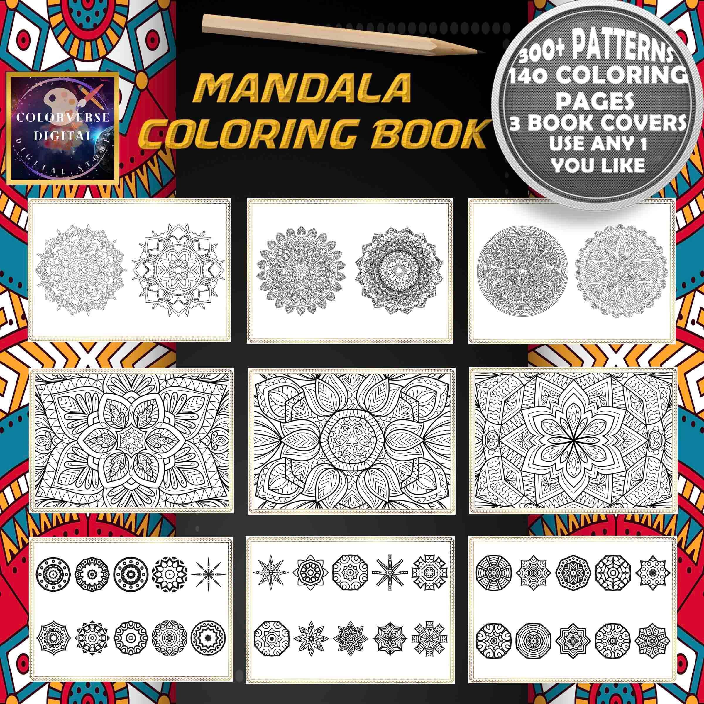 Printable Mandala Adult Coloring Book, Floral Mandala Coloring Pages ...