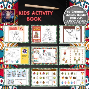 Kids Christmas Activity Book, Coloring Pages, Games (digital PDF) - Etsy