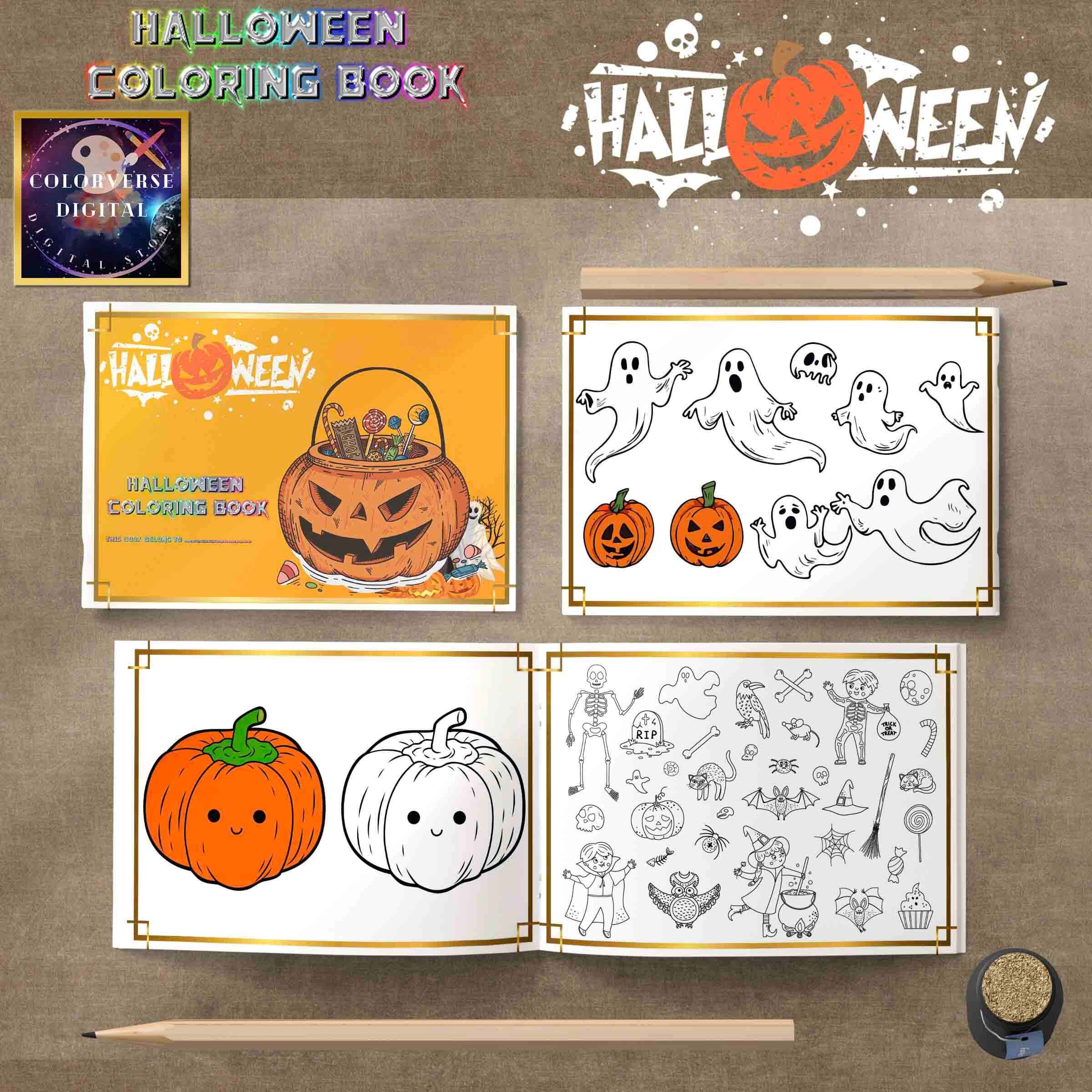 Fantasy HALLOWEEN Coloring Book Printable PDF Gothic Creepy - Etsy