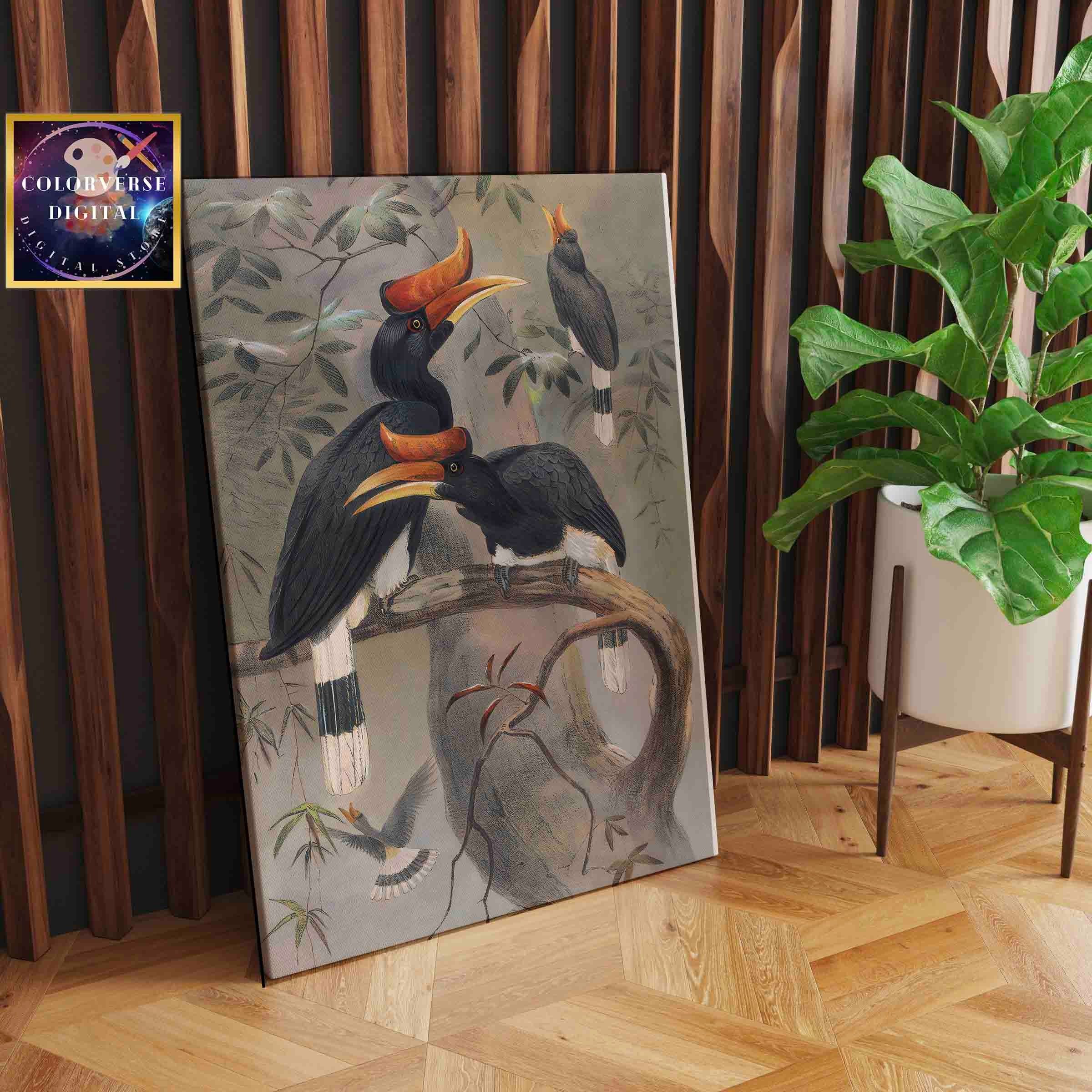 Printable Vintage Nature Art by Joseph Wolf Bedroom & Living Room Decor Gift for Nature Lovers ...