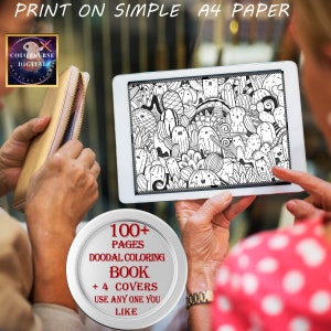 Doodles Kawaii Coloring Book Printable PDF Page Download - Cute and Fun ...