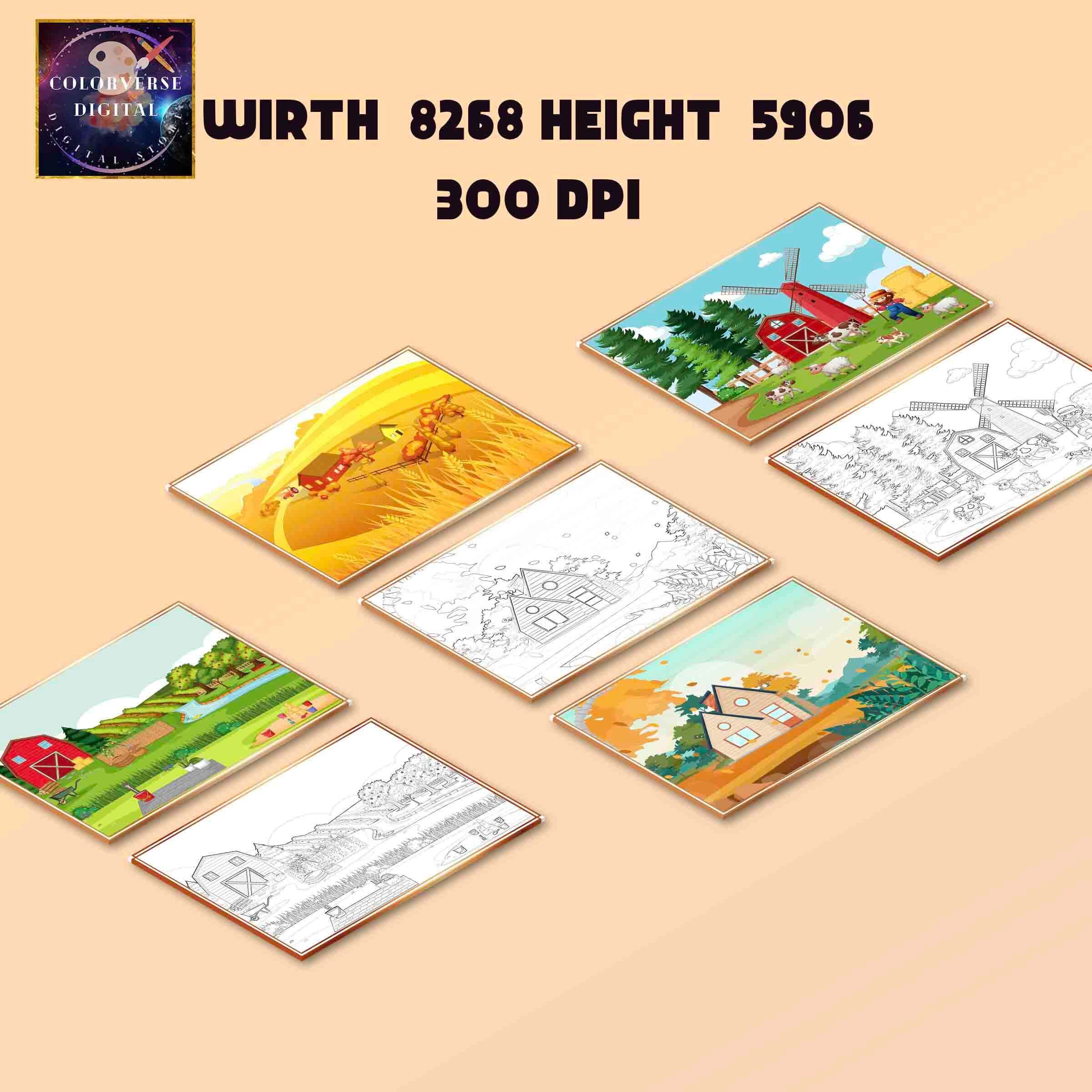 Cute Farm Animal Coloring Book 2, Printable Farm Coloring Pages, Kids ...