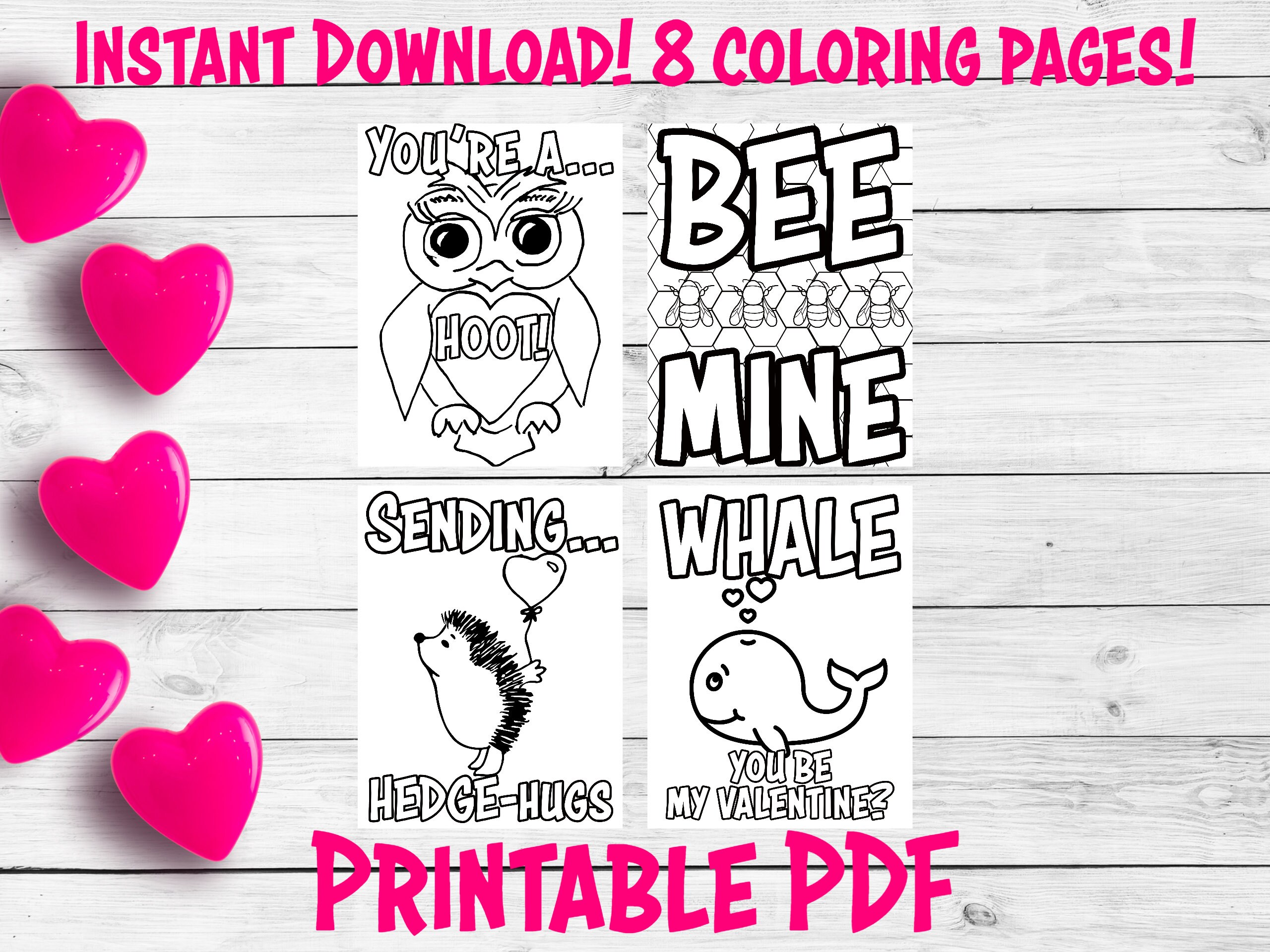 Valentines Day Coloring Pages, Printable Coloring Pages, Valentine ...