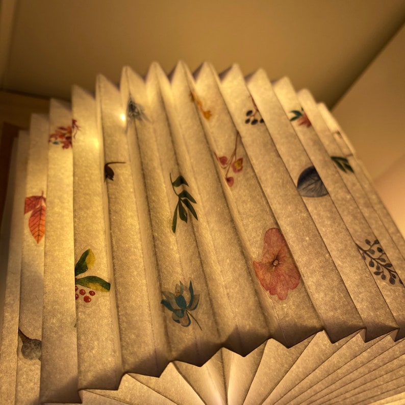 Handmade Paper Folding Night Lamp Decorative Lamp Unique Small Bedside ...