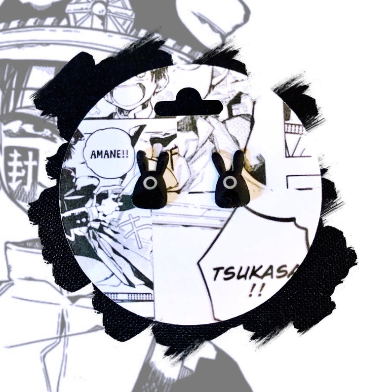 Tiny Evil Mokke Stud Earrings TBHK Tsukasa Mokke Anime - Etsy