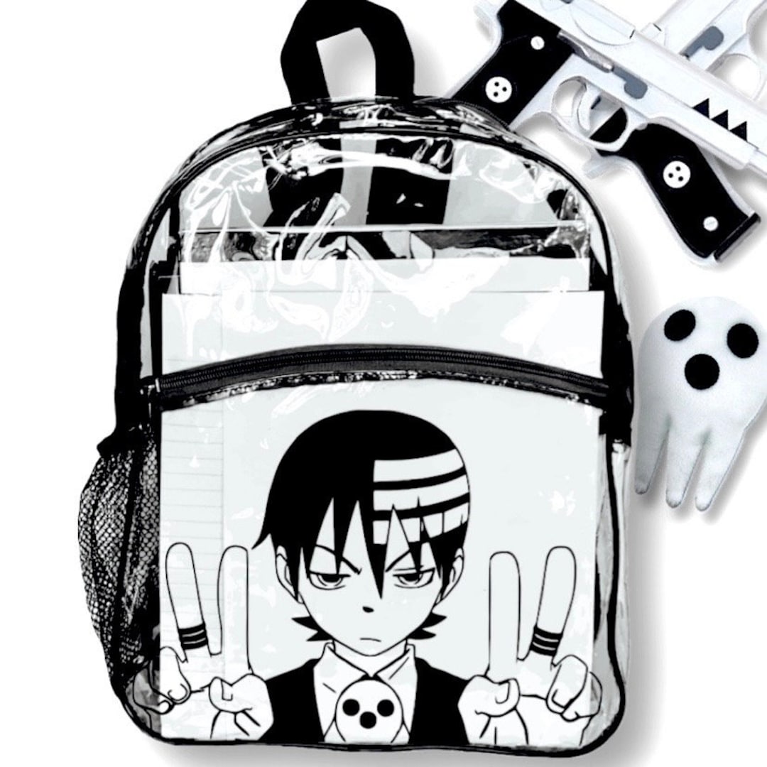 Soul Eater Death the Kid Clear Backpack Clear Anime 15 - Etsy