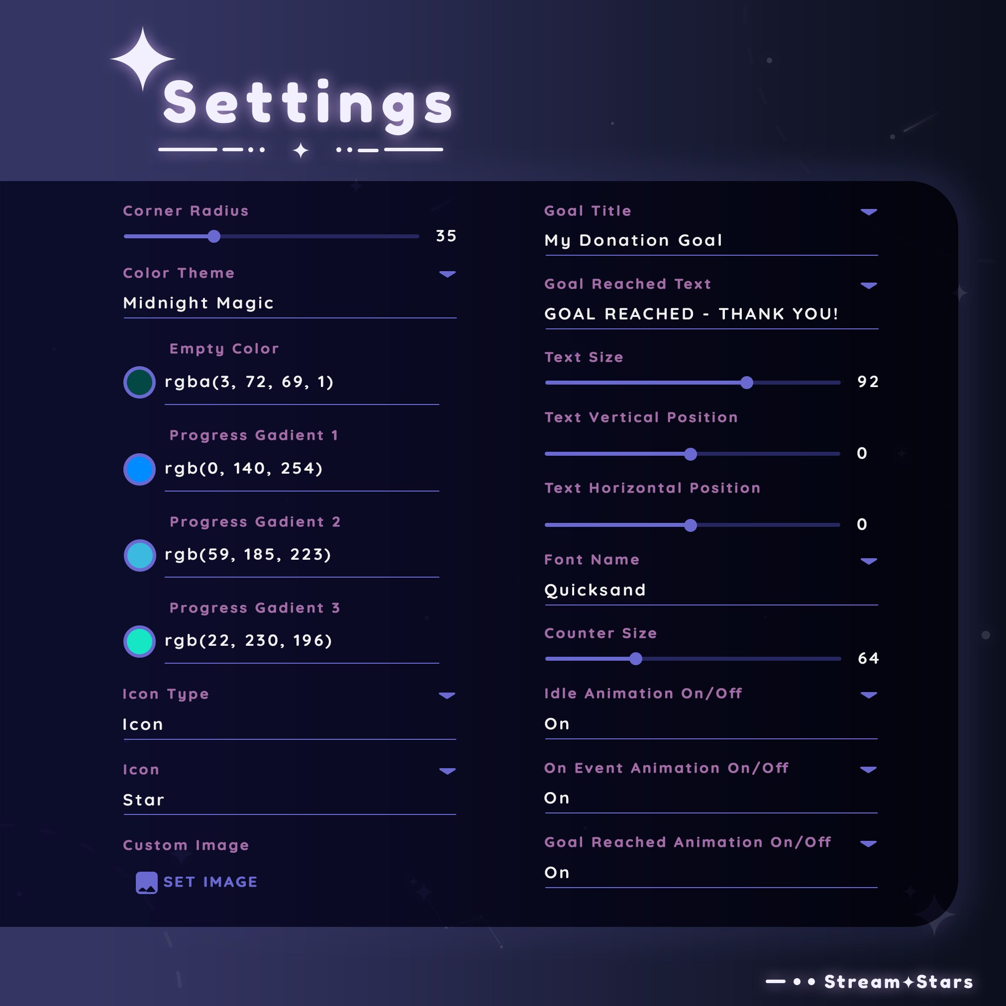 Twitchyoutube Minimalist Goal Bar Widget Streamlabs and Streamelements ...