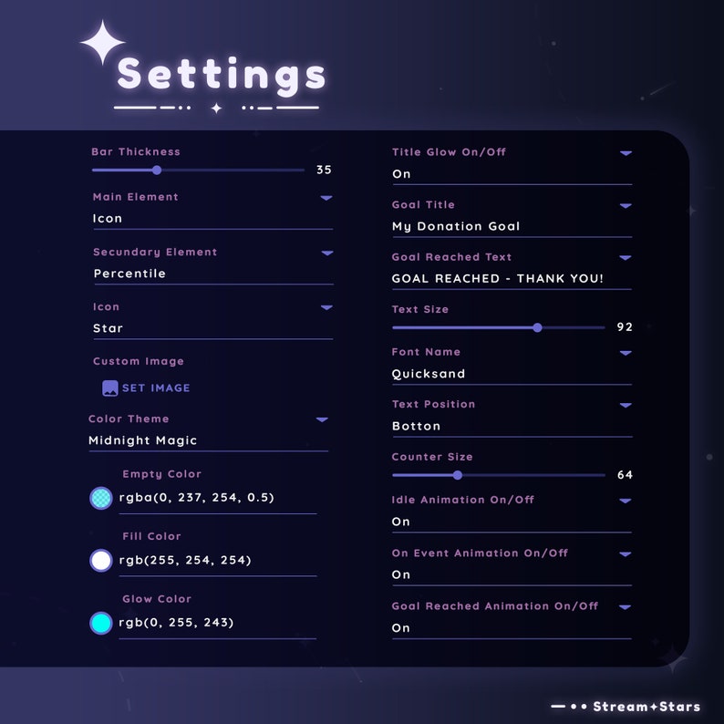 Twitch|youtube Circular Goal Bar Widget - Streamlabs and Streamelements ...