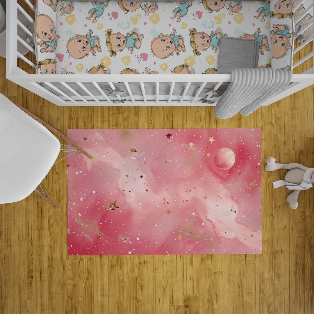Star Nursery Rugs,cloudy Carpet,space Rugs,sky Theme Kids Room,baby ...