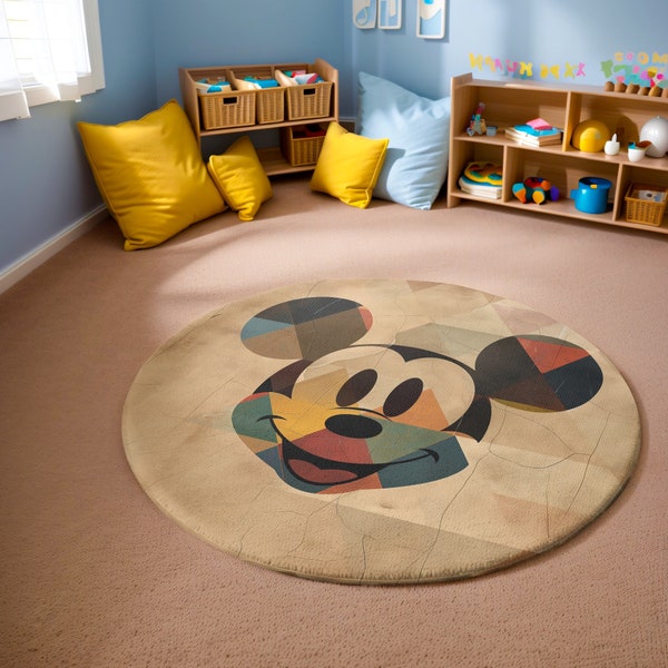 Mickey Mouse Rug - Etsy