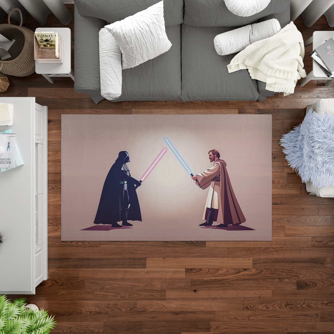 Obi Wan Kenobi and Darth Vader Carpet,star Wars Carpet,obi Wan Kenobi ...