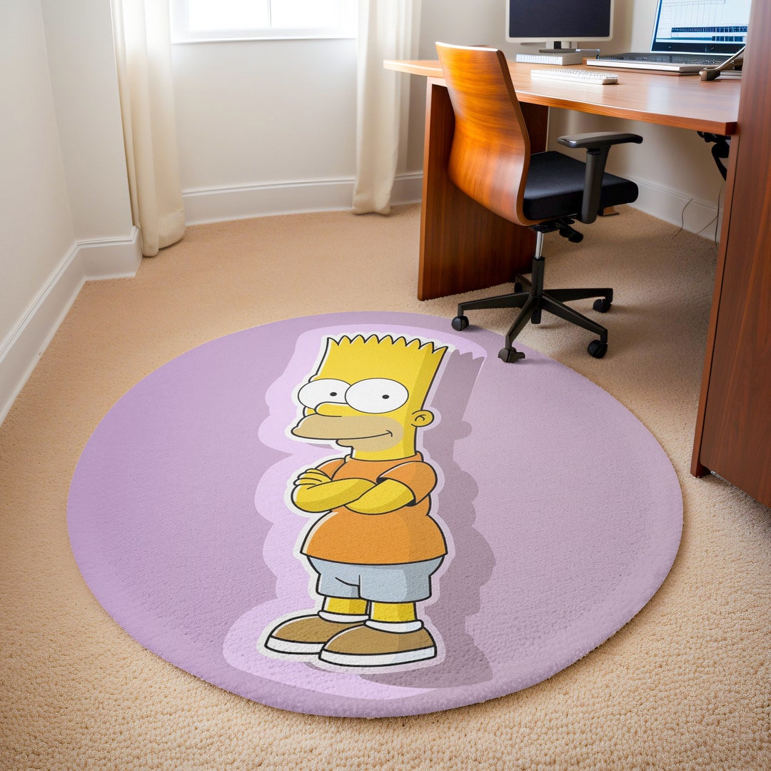 Bart Simpson Rug the Simpsons Family Rug Simpsons Rug Kids Room Rug ...