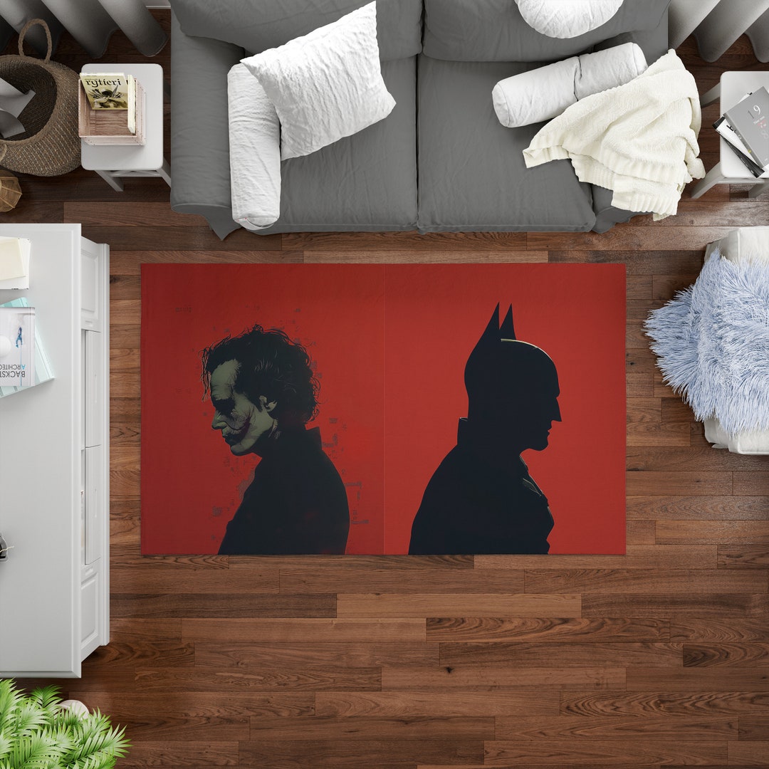 Joker and Batman Carpet,dark Knight Rugs,legend Joker Rugs,cool Boy ...