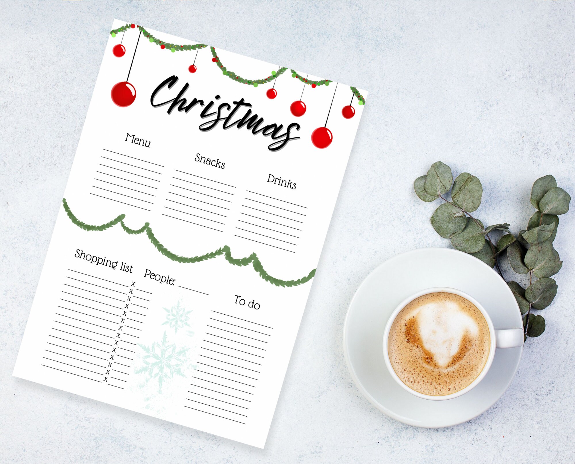 Digital Christmas Planner & Printable Christmas Planner - Etsy