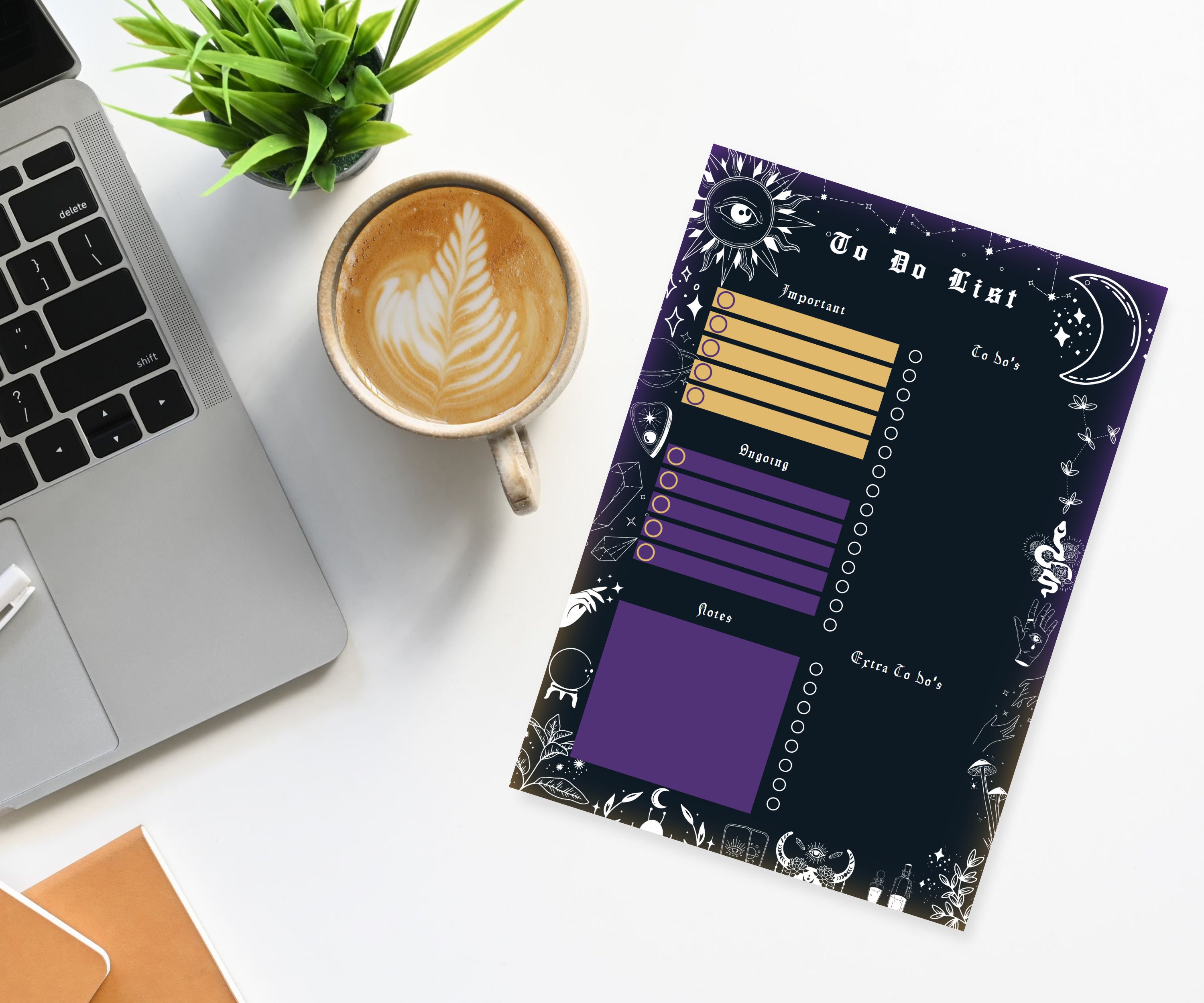 Goth to Do List Planner: Witchy Dark Stationary (digital & Printable ...