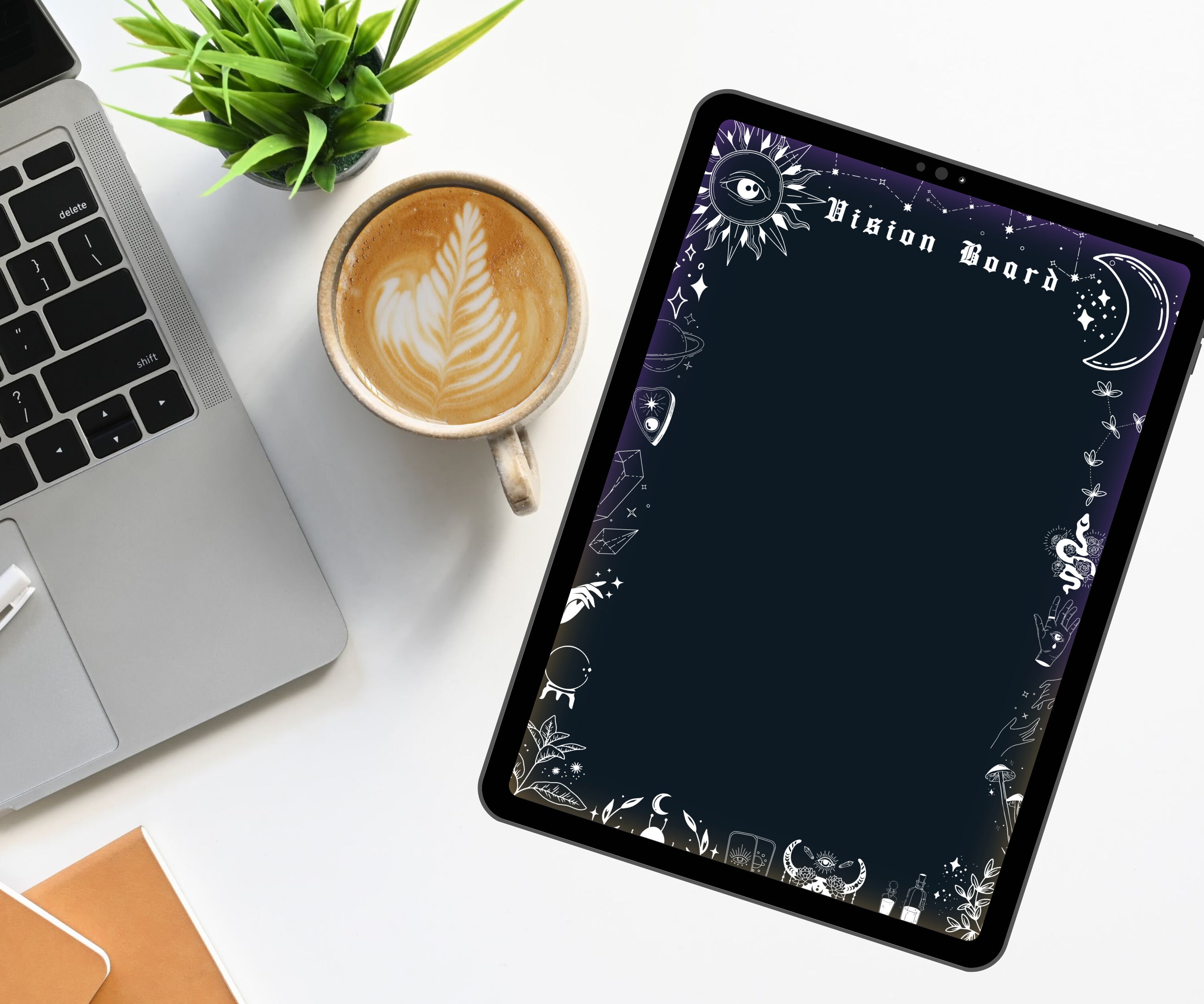 Goth Digital & Printable Vision Board Planner Witchy - Etsy