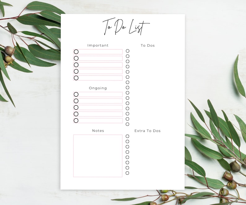 Printable to Do List, Long Term to Do List, Goal Planner, Goodnotes ...