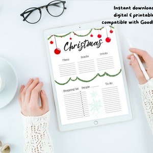 Digital Christmas Planner & Printable Christmas Planner - Etsy