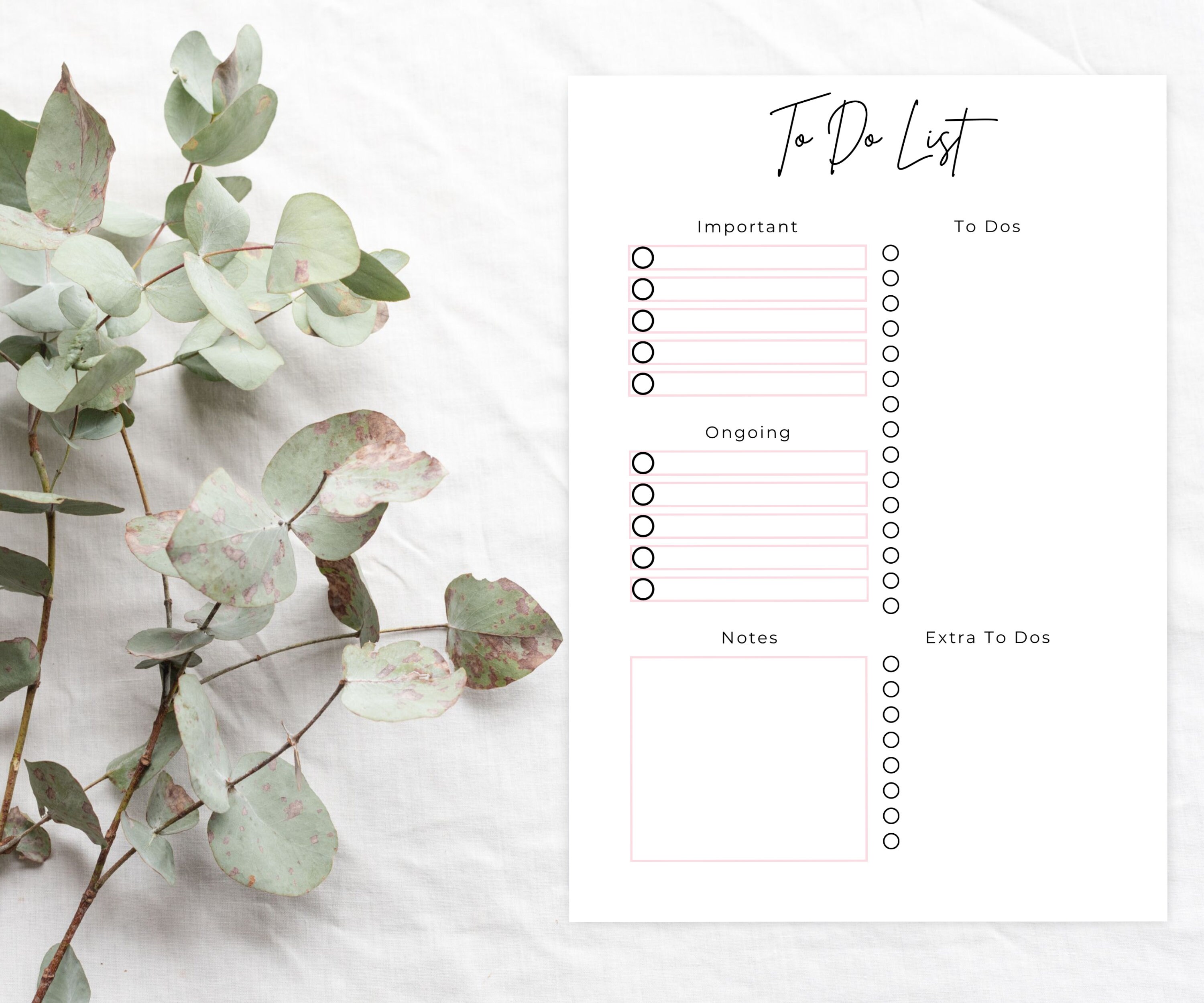 Printable to Do List, Long Term to Do List, Goal Planner, Goodnotes ...