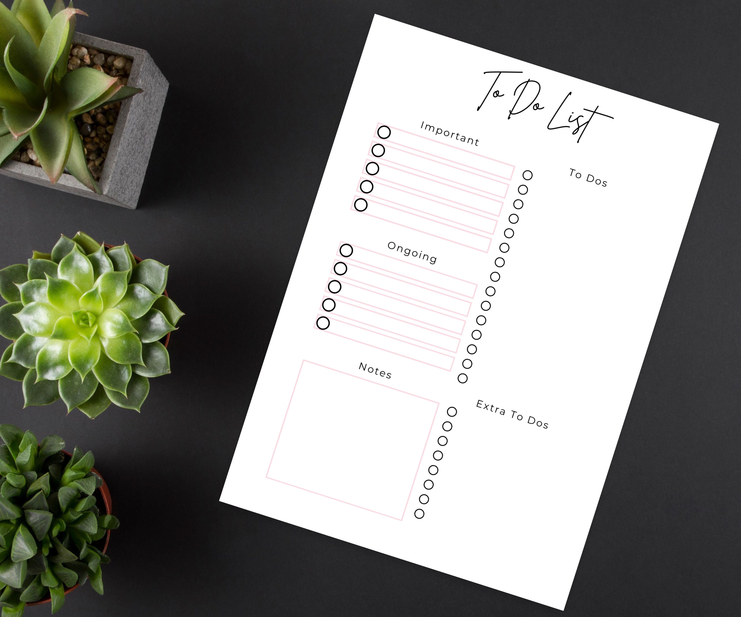 Printable to Do List, Long Term to Do List, Goal Planner, Goodnotes ...