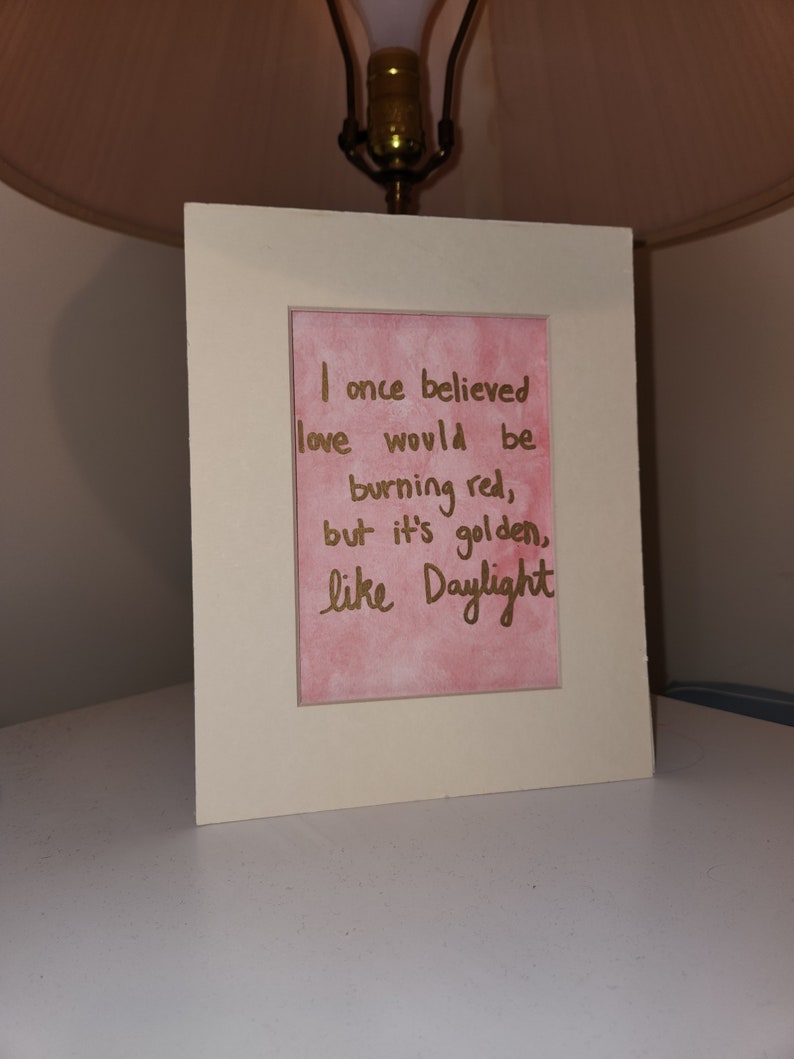 Taylor Swift Lyric Art Wall Hanging - Etsy