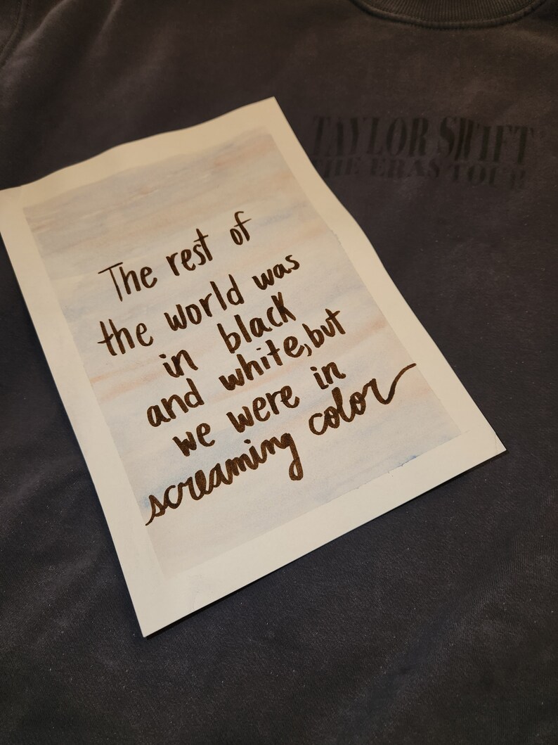 Taylor Swift Lyric Art - Etsy