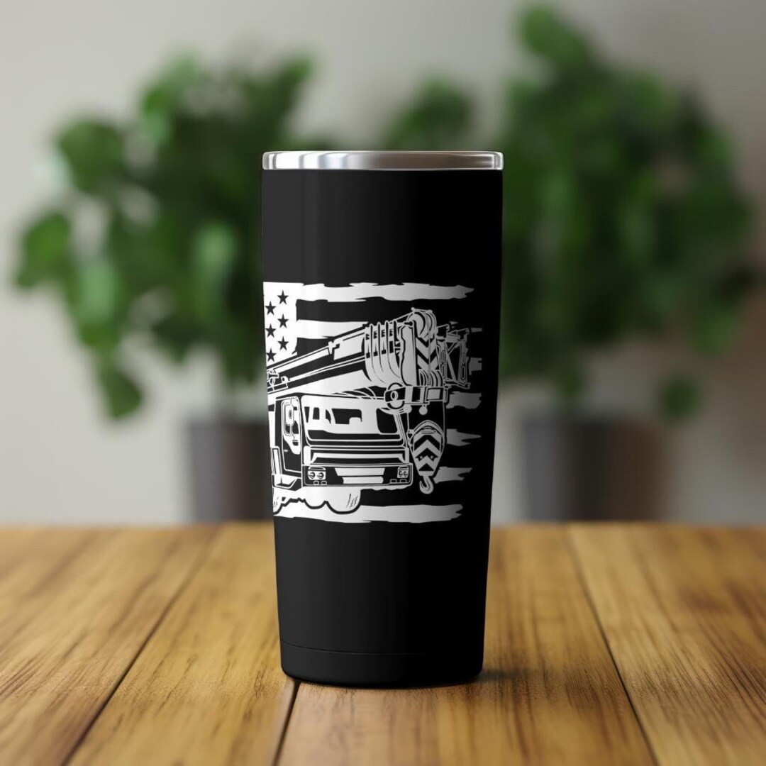 American Mobile Crane Operator| 20oz Tumbler | Crane Operator Tumbler ...