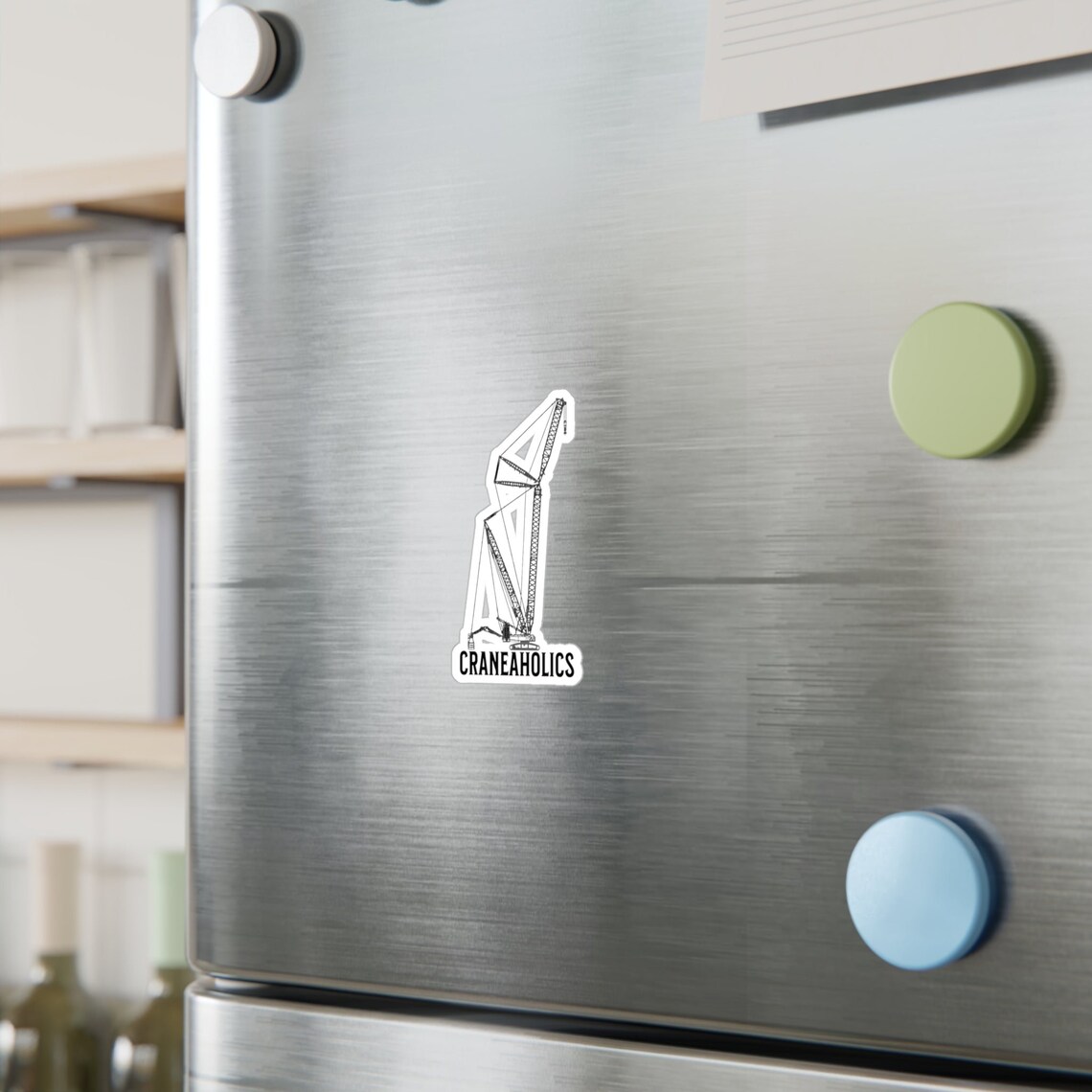 Crawler Crane Sticker | Crane Sticker | Crane Operator Sticker | Blue ...