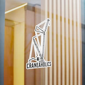 Crawler Crane Sticker | Crane Sticker | Crane Operator Sticker | Blue ...
