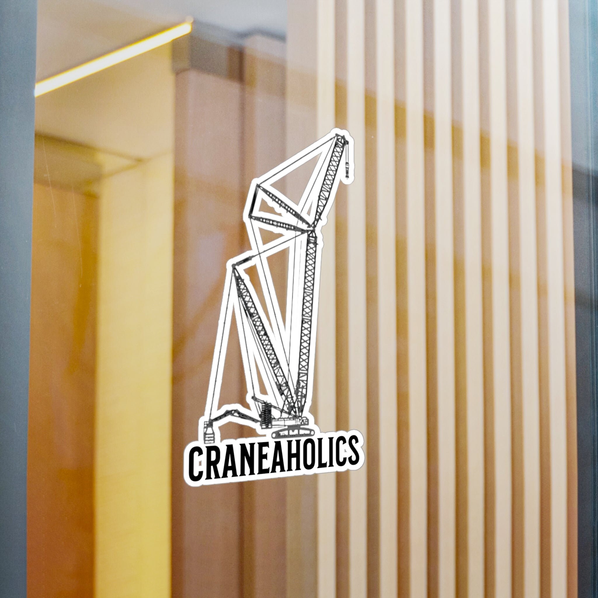Crawler Crane Sticker | Crane Sticker | Crane Operator Sticker | Blue ...