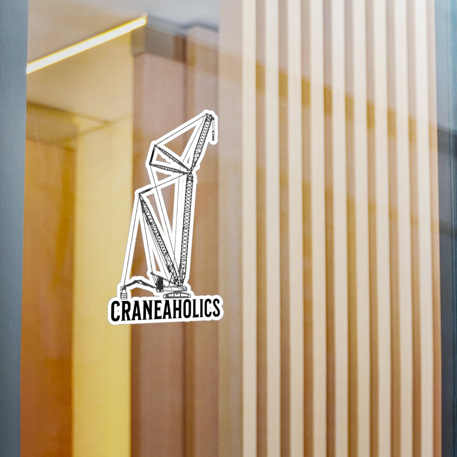 Crawler Crane Sticker | Crane Sticker | Crane Operator Sticker | Blue ...