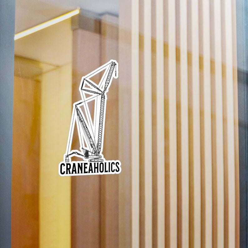 Crawler Crane Sticker | Crane Sticker | Crane Operator Sticker | Blue ...