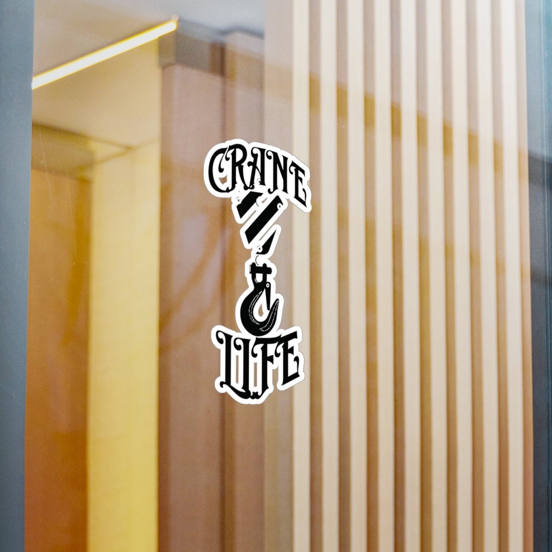 Crane Operator Sticker | Blue Collar Hard Hat Decal, Crane Life ...