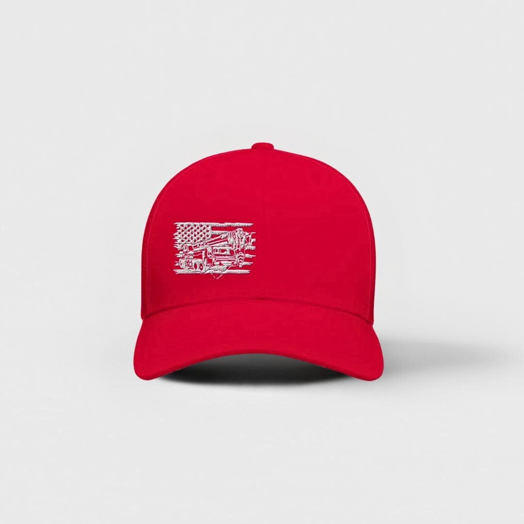 American Mobile Crane | Flexfit 6511 | Truck Hat | Crane Hat | Crane ...