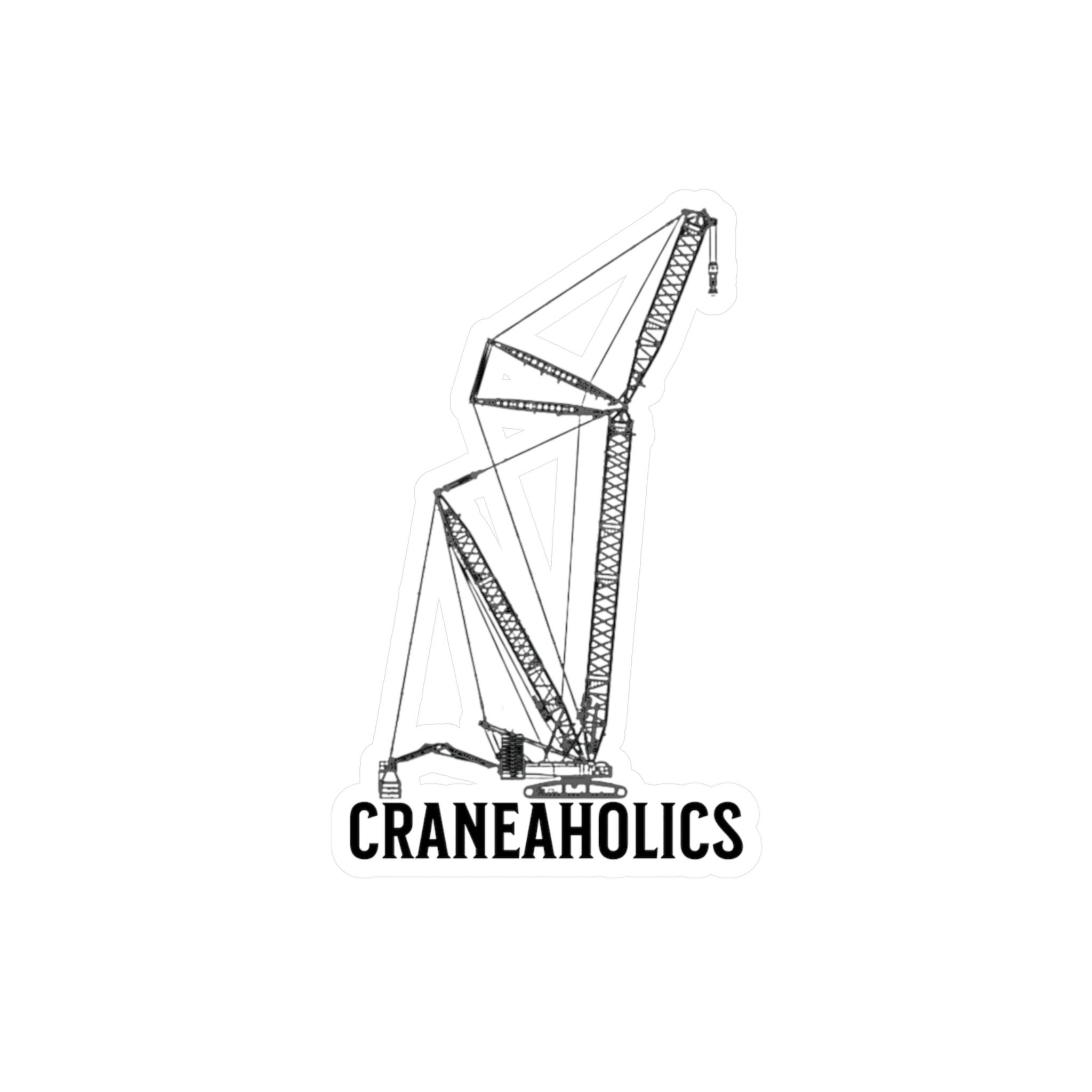 Crawler Crane Sticker | Crane Sticker | Crane Operator Sticker | Blue ...