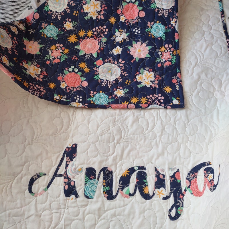 Monogrammed Quilt - Etsy