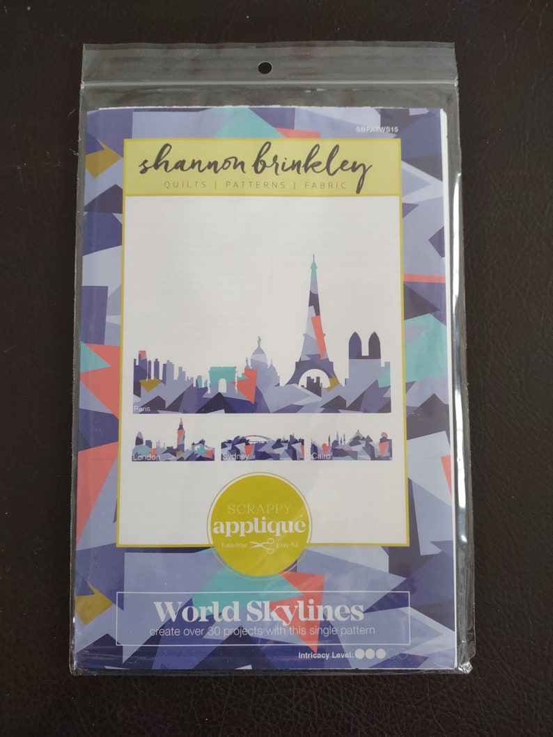 World Skylines Scrappy Applique Pattern - Etsy