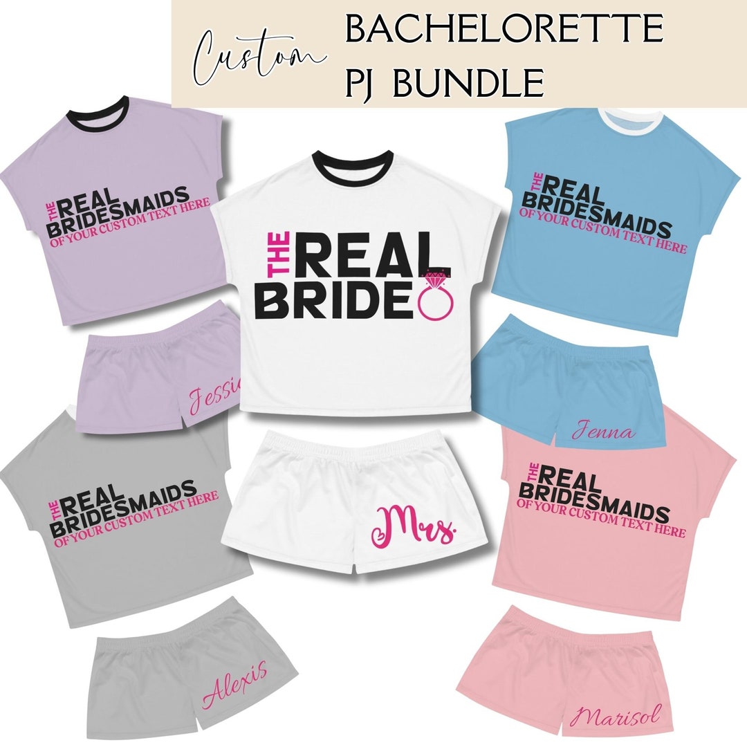 Bachelorette Personalized Pajamas Bridal Party Pajama Custom Etsy
