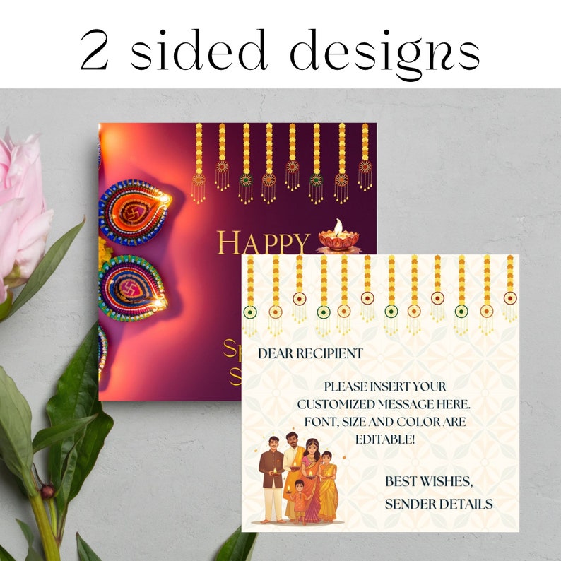 Customizable Diwali Greeting Cards, Digital Diwali Invites, Diwali ...