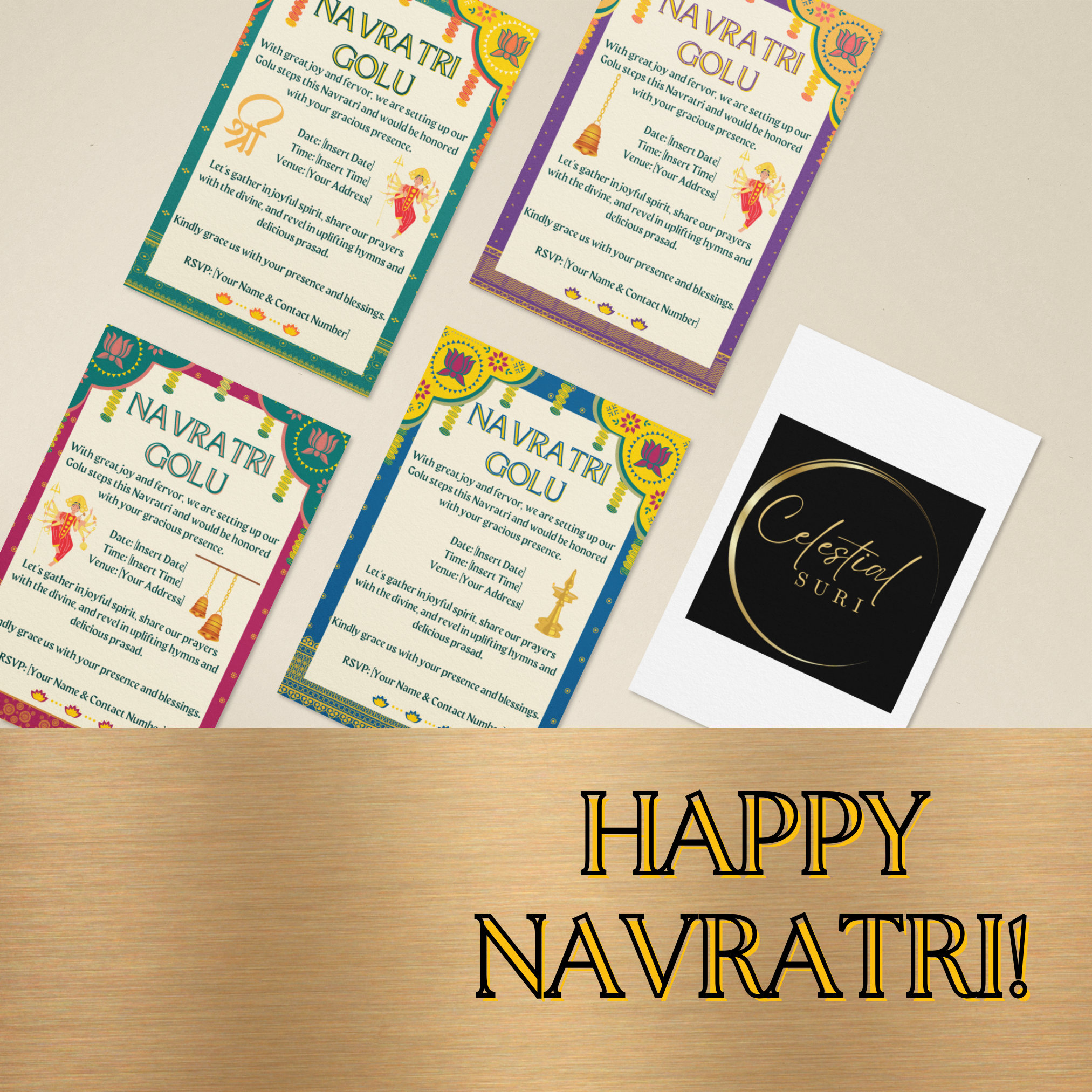 Customizable Navratri Golu Invitation Digital Navratri Invite Unique 