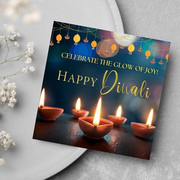 Diwali Greeting Cards, Personalized Greetings, Hand Designed Diwali ...