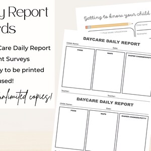 Daycare Forms Starter Kit: Editable Childcare Templates (digital ...